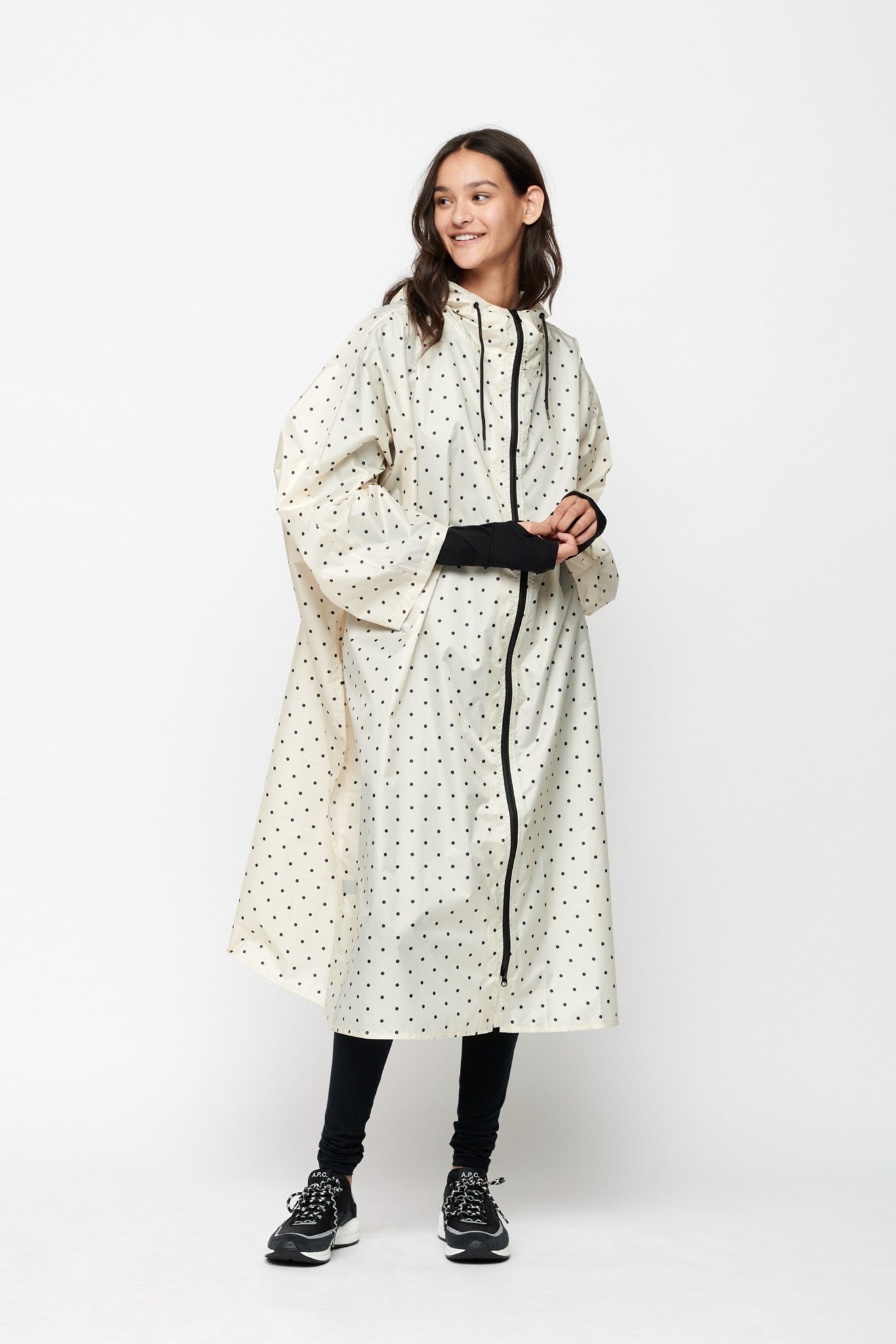 dotted rain cape You buy rain jackets – moshi moshi mind