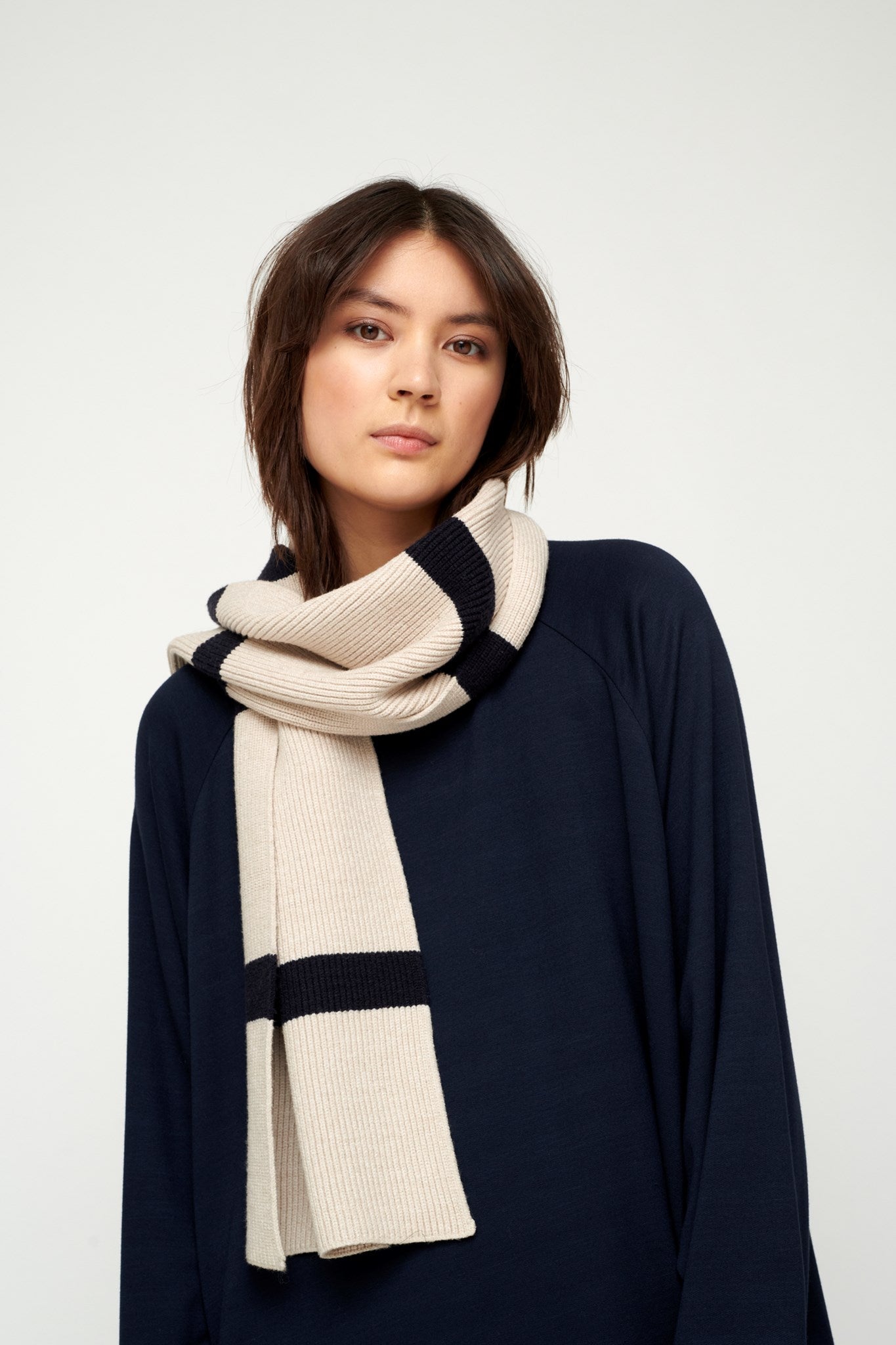 eagle rib scarf stripe I Buy scarfs online I moshi moshi mind